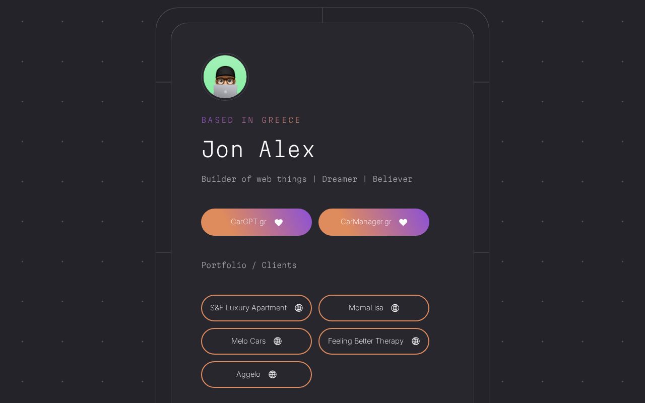 Jon Alex | Builder of web things